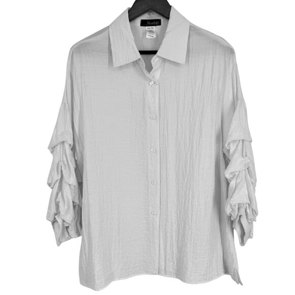 Moonlight | Tops | Moonlight By Y S Medium White Wearable Art To Wear ...